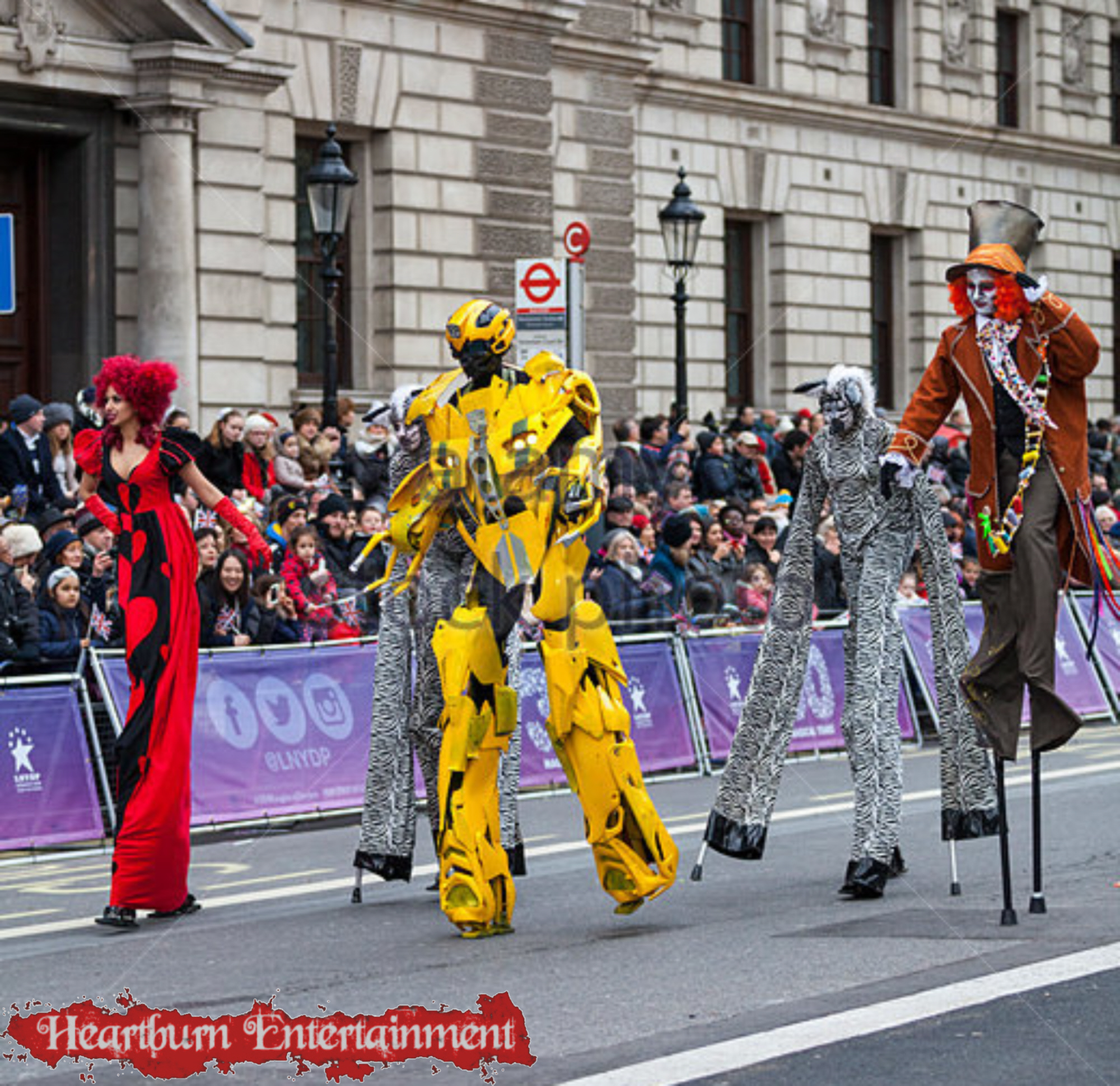 Parade stilt walkers | Heartburn Entertainment